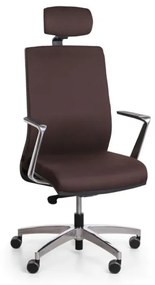 Antares Kancelářská židle TITAN s opěrkou hlavy, hnědá