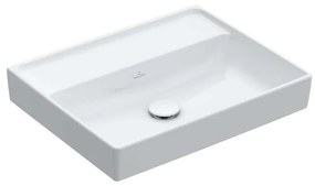 Villeroy & Boch Collaro - Umyvadlo nábytkové 60x47 cm, bez přepadu, bez otvoru pro baterii, CeramicPlus, Stone White 4A3363RW