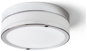 Rendl R13742 stropní koupelnové LED svítidlo CIRA LED 23, opálové sklo/chrom, 12W, 3000K, IP44, 23,5cm