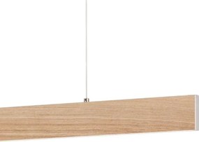 Eglo 39344 - LED Lustr na lanku CLIMENE LED/17W/230V + LED/4,2W dub
