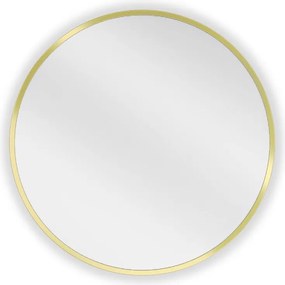 Mexen Loft, kulaté koupelnové zrcadlo 55 cm, barva rámu zlatá lesklá, 9850-055-055-000-50