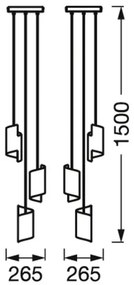 Ledvance - LED Stmívatelný lustr na lanku SMART+ DECOR 3xLED/8W/230V černá Wi-Fi
