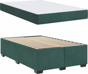 Rám postele s matrací Tmavě zelená 120 x 190 cm textil 3399281