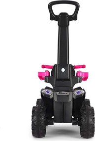 Dětské odrážedlo s vodící tyčí Milly Mally Wild 3v1 pink