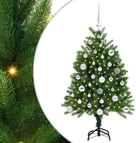 Vánoční stromeček s 150 LED diodami s stojanem Zelená 120 cm PE 3396314