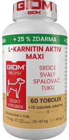 Giom S L-karnitin Aktiv MAXI pes 60 tbl + 25 % zdarma