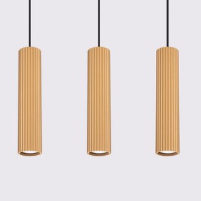 Sollux Lighting Závěsné svítidlo KARBON 3L zlaté