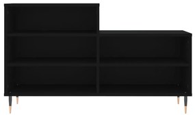 Botník černý 102x36x60 cm kompozitní dřevo - Default Title