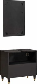 Sada koupelnových skříněk 2 ks Černá 62 x 33 x 58 cm 3310159