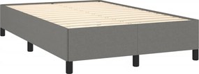 Box spring postel s matrací tmavě šedá 120x190 cm textil 3269684
