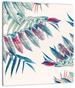 Obraz - Tropické listy (30x30 cm)