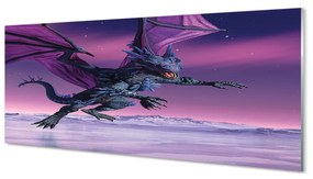 akrylový obraz Dragon pestré oblohy 120x60 cm