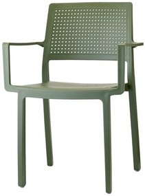 SCAB - Židle EMI s područkami - zelená