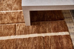Diamond Carpets India, Ručně vázaný kusový koberec Filippo DESP P113 Brown Mix, 200x290, hnědá, ložnice
