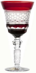 Sklenice na víno Dalmatin, barva rubín, objem 240 ml