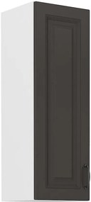 STL 30 cm skříňka horní jednodveřová STILO II (výška 90 cm) Barevné provedení STILO: Bílá / Jílově šedá