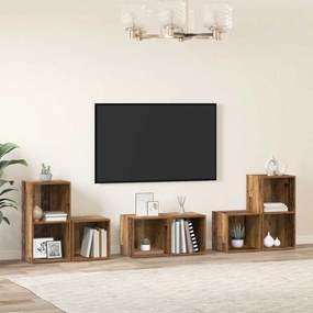 Sestava TV skříněk 6 ks Staré dřevo Kompozitní dřevo 3393162