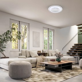 Stropní LED svítidlo Zephyr, 1x LED 48w, 3000-6000k, s, s ventilátorem a ovladačem
