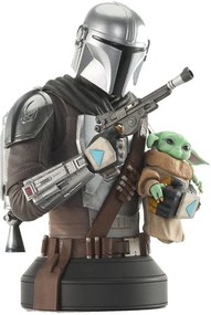 Star wars: the mandalorian - busta - the mandalorian with grogu