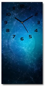 Wallmuralia Nástěnné skleněné hodiny Hvězdokupy 30x60 cm