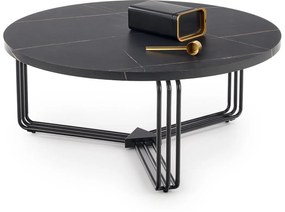 Konferenční stolek ANIKA L - černý mramor/černý