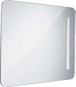 Nimco - Koupelnové podsvícené LED zrcadlo série 2000, 60x80 cm, hranaté, aluminium ZP 2002