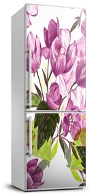 Wallmuralia Fototapeta na ledničku Fialové květiny 60x180 cm