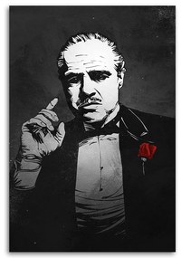 Gario Obraz na plátně Kmotr, Vito Corleone portrét - Nikita Abakumov Rozměry: 40 x 60 cm