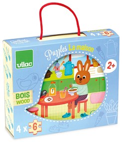 Vilac Dřevěné puzzle Dům
