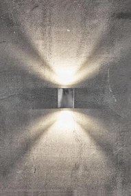 NOR 49701031 Venkovní nástěnné svítidlo Canto 2 2x5W LED galvanizovaná ocel čirá - NORDLUX