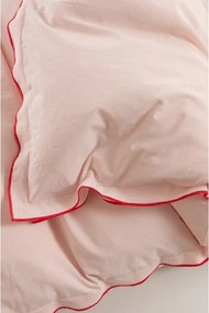 Červené/světle růžové povlečení na dvoulůžko/prodloužené z bavlněného perkálu 200x220 cm Pivot – Jotex