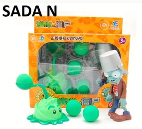 Silikonové figurky ze hry Plants vs Zombies 2 Set: sada N