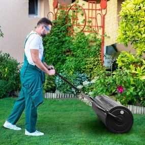 Costway Válec na trávník kovový 113 L ruční válec s rukojetí zahradní válec Ø 40