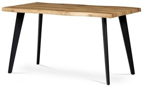 Jídelní stůl VIKOMT — 140x80x75 cm,  dekor divoký dub