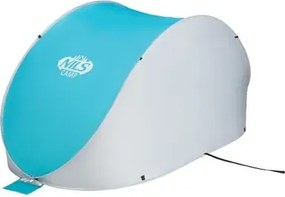 NILS Camp NC3174 modrý / Samorozkládací plážový stan / 120 x 220 x 100