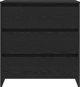 Servírovací skříň 3 ks Černá 70 x 41 x 75 cm Kompozitní dřevo 3332501