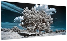 Strom v zimě, obraz na zeď (100x40cm)