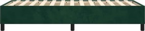 Rám postele s boxspringem tmavě zelená 100 x 200 cm samet 3121105