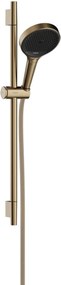 Hansgrohe - Set sprchové hlavice, tyče a hadice, 3 proudy, EcoSmart, kartáčovaný bronz 28746140ROZ1