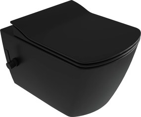 Deante Blur, záchodová WC mísa s funkcí bidetu 525x372x349 mm, černá matná, DEA-CDZ_NWPW