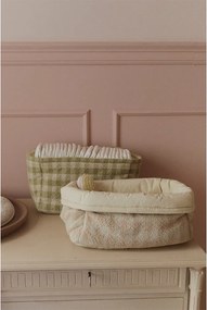 Světle zelený látkový dětský koš na hračky 30x20x20 cm Swan Matcha – Lorena Canals
