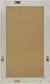 Nástěnné zrcadlo barokní styl 50 x 80 cm stříbrné 320322