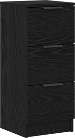 Servírovací skříň 3 ks Černý dub 121 x 30 x 70 cm 3332544