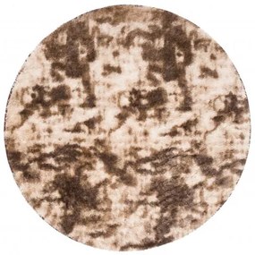 Koberec SILK DYED MR-580 hnědý kruh