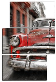 Obraz na plátně - Klasické americké auto - obdélník 7123FC (90x60 cm)