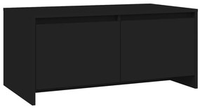 Konferenční stolek černý 90 x 50 x 41,5 cm dřevotříska - Default Title