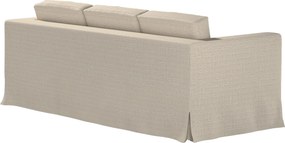 Potah na pohovku IKEA  Karlanda 3-místná nerozkládací, dlouhý barva béžová látka pletený vzor