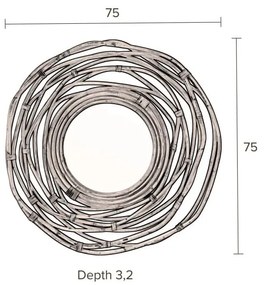 Nástěnné zrcadlo Dutchbone Kubu