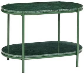 Zelený mramorový konferenční stolek Hübsch Nusa 58 x 34 cm
