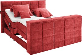XXXLutz POSTEL BOXSPRING, 180/200 cm, červená Carryhome - Manželské postele - 002220044908